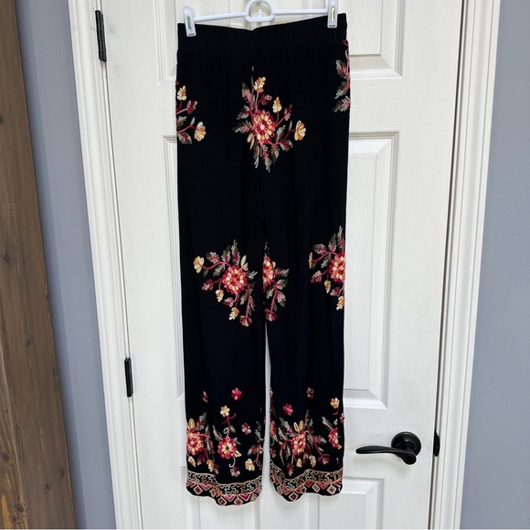 Liv Los Angeles | Pants & Jumpsuits | Liv Los Angeles Embroidered Wide ...